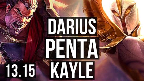 Darius Vs Kayle Top Penta 56m Mastery 6 Solo Kills 1522 600
