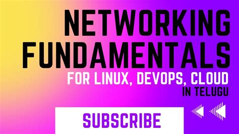 Networking Fundamentals In Telugu For Devops Linux And Cloud Youtube
