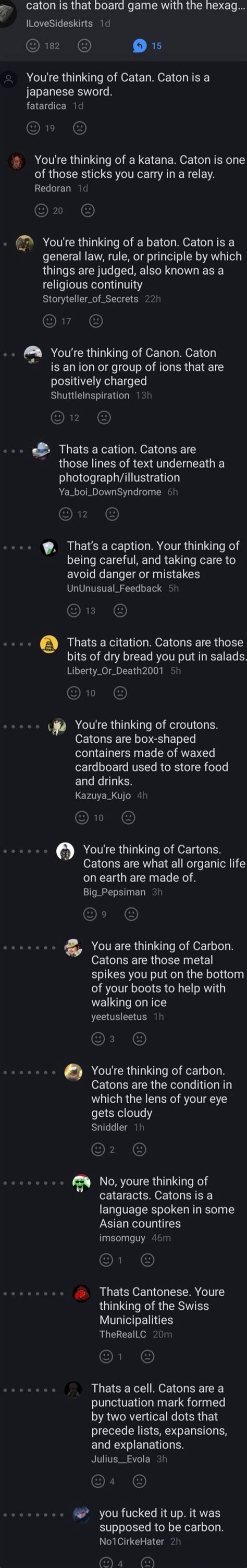 Caton Is That Board Game With The Nexag Llovesideskinis Youre