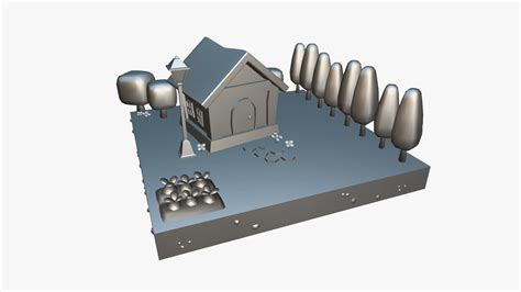 Low Poly Village Asset 3d Turbosquid 1872576