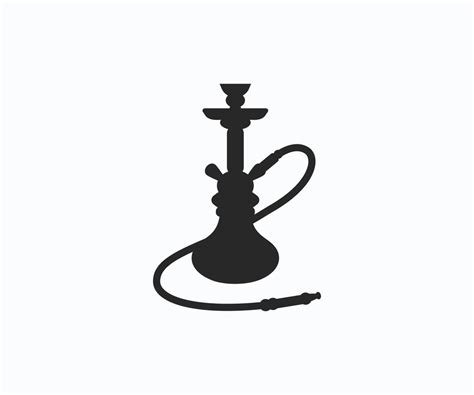 design de logotipo de ícone de vetor de narguilé logotipo de shisha