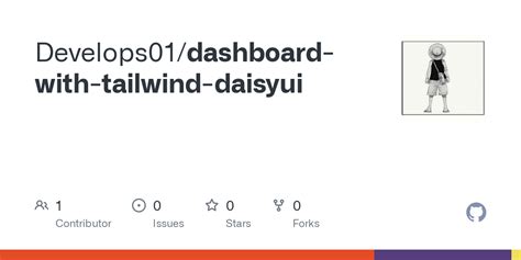 GitHub Develops Dashboard With Tailwind Daisyui