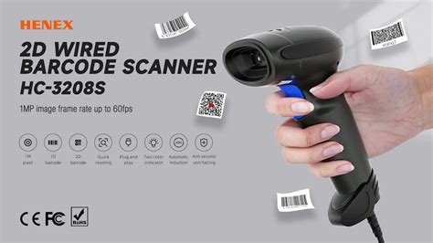 Ds2208 Ls2208 1d 2d Wired Handheld Scanner Code Reader Handheld Imagers Barcode Scanner With Usb