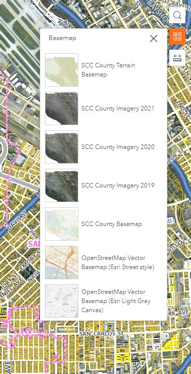 Solved Map Widget Basemap Tool Of A Publicly Shared Web E Esri
