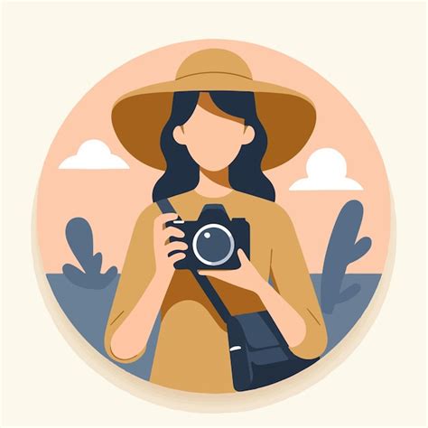 Premium Vector Vector Girl Photographer