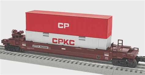 Lionel 2528030 Maxi Stack Well Car W Container Load 3 Rail Ready T Hiawatha Hobbies Llc