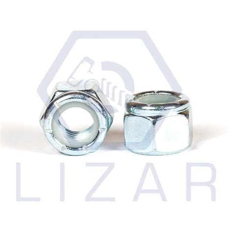 Tuerca De Seguridad Inserto De Nylon Galvanizada Tornillos Lizar