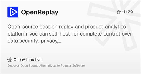 Openreplay Open Source Alternative To Mixpanel Hotjar And Logrocket