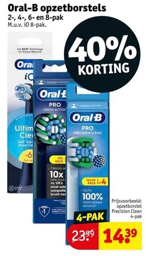 Oral B Opzetborstels Pak Aanbieding Bij Kruidvat