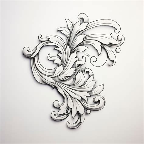 Premium Photo Use Ornate Scrollwork