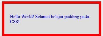 Fungsi Dan Cara Menggunakan Padding Pada Css Untuk Mengatur Space