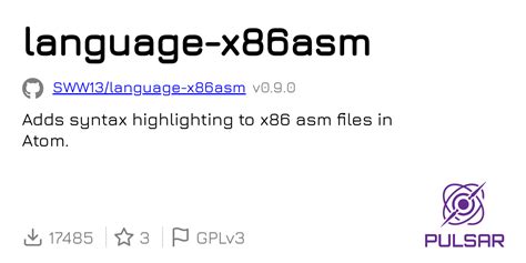 Language X86asm