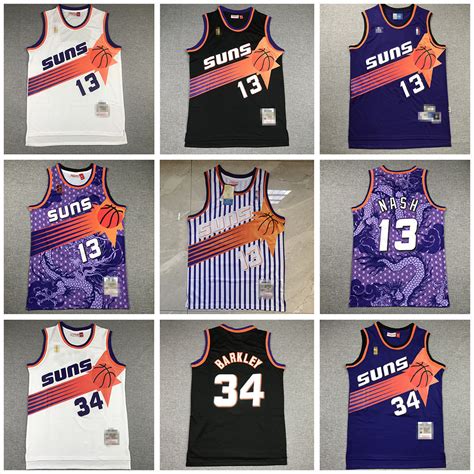 Retro Phoenix Suns 13 Steve Nash Jersey Embroidered Fashion Basketball Jersey For Mens Shopee