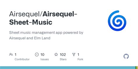 Github Airsequel Airsequel Sheet Music Sheet Music Management App