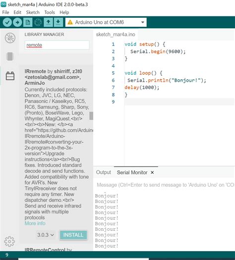 Électronique en amateur Essai de l IDE Arduino version beta