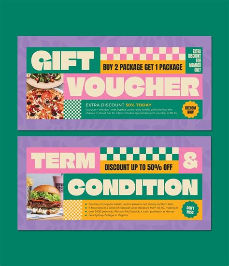 Simple Food T Voucher Template Psd Artofit