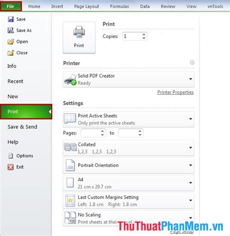 How To Print In Excel