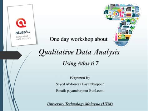 Ppt Qualitative Data Analysis Workshop Using Atlas Ti At Utm