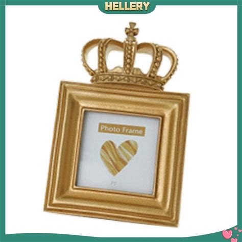 [เฮลเลอรี่] กรอบรูปมงกุฎทองรูปบาร็อคสี่เหลี่ยมผืนผ้า 7 นิ้ว Shopee Thailand