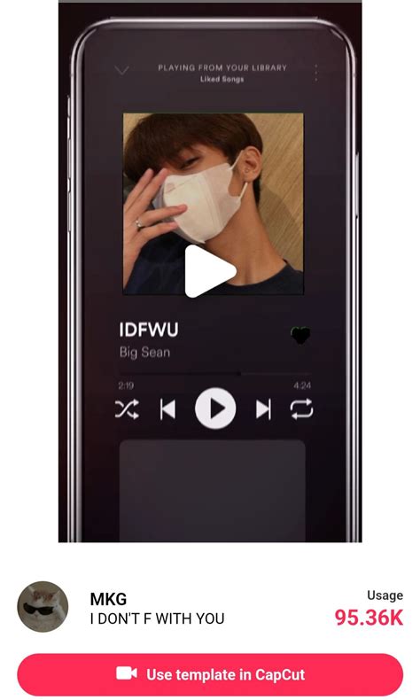 Idfwu Big Sean Capcut Template Link 2023 Idfwu Capcut Template Link