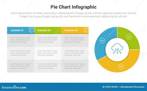 Piechart Or Pie Chart Diagram Infographics Template Diagram With 3