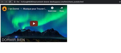 Html Video Et Intégration Avec Youtube Comment Devenir Développeur