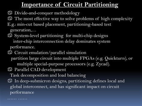 Vlsi Physical Design Automation On Partitioning Pptx
