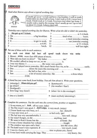 Past Simple For Intermidiate PDF