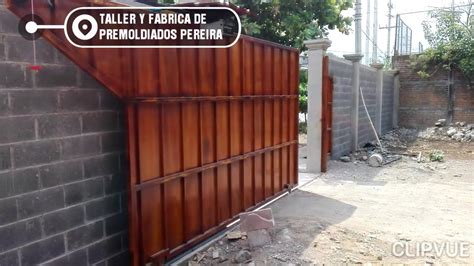 Portón Corredizo sin Riel superior YouTube