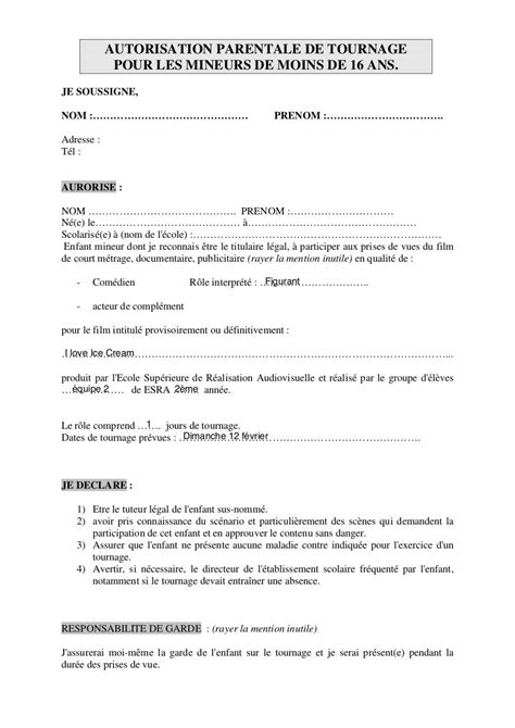 Famous Modèle Autorisation Parentale Pour Voyager References Dooggle