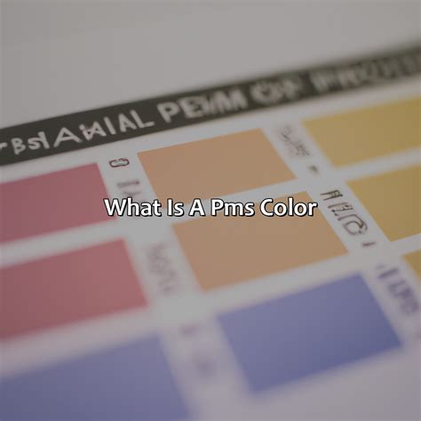 What Is A Pms Color
