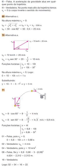 Exercicios Fisica Cinematica Ano Derten