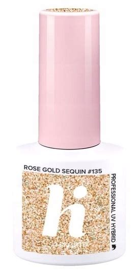 HI HYBRID Lakier Hybrydowy Rose Gold Sequin Allegro Pl