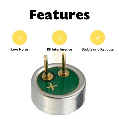 6mm Omnidirectional Microphone Element For Document Cameras Ecmic
