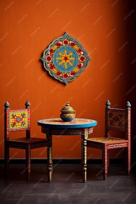 Premium Ai Image Small Cute Table And Chair Set In The Room