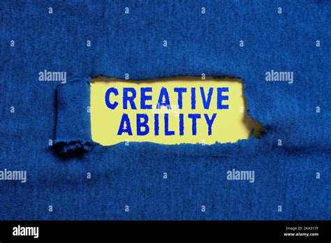 Conceptual Caption Creative Ability Word Written On Process Of