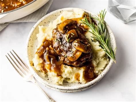 Salisbury Steak In Mushroom Gravy The Whole Cook
