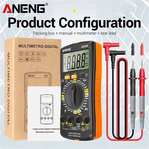 ANENG Testeur De Diode De Courant De Tension AC Multim Tre Num Rique