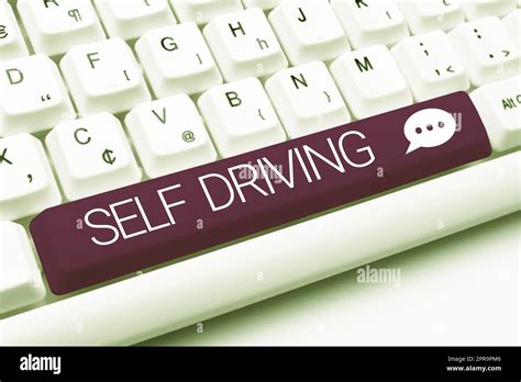 Text Caption Presenting Self Driving Internet Concept Autonomous Vehicle Ability To Navigate
