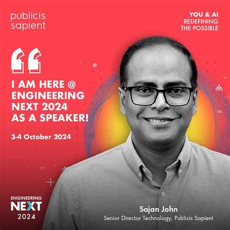 Sajan John On Linkedin Engineeringnext Youandai Redefiningthepossible Publicissapient