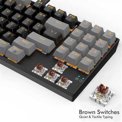 New Design Tkl Mechanical Keyboard Pbt Compact Led Backlight Wired Gaming Mechanical Keyboard