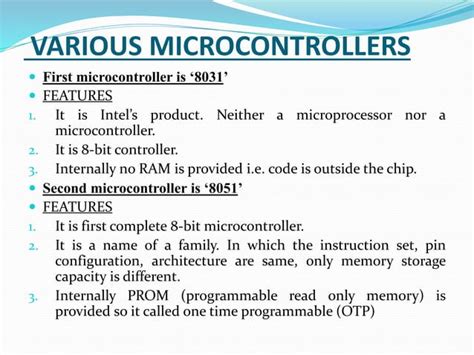 Project Report On Embedded System Using 8051 Microcontroller Pptx