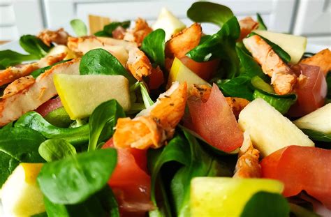 Ensalada De Pollo Y Manzana