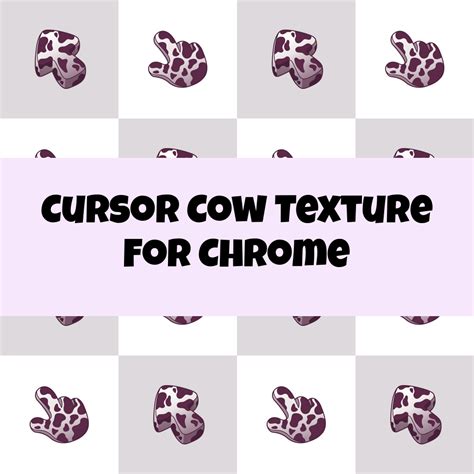 Custom Cursor Cursor Cow Texture For Chrome Theme Cursor Space