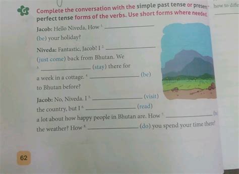 G Complete The Conversation With The Simple Studyx