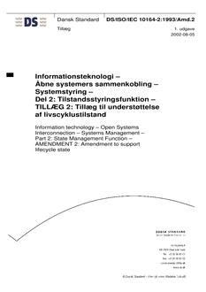 DANSK DS ISO IEC 10164 2 AMD 2