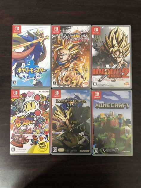 【やや傷や汚れあり】★まとめてお買い得★nintendo Switch ゲームソフト6本セット★ポケットモンスターソードドランゴンボール