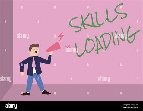 Conceptual Display Skills Loading Business Approach Points Out The