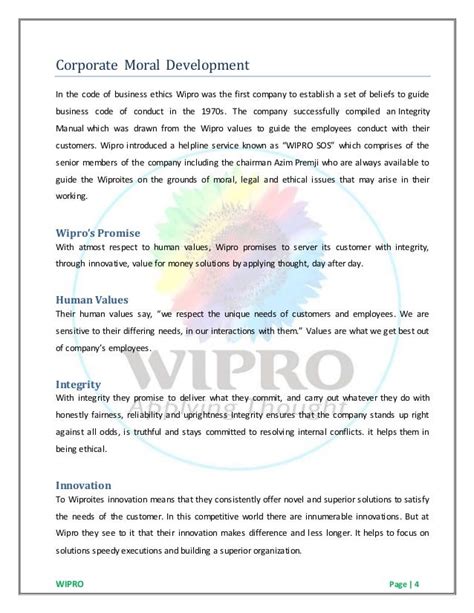 Wipro Ethics