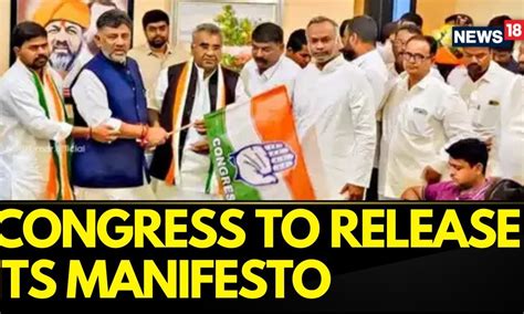 Karnataka Elections 2023 Congress To Release Its Manifesto Today